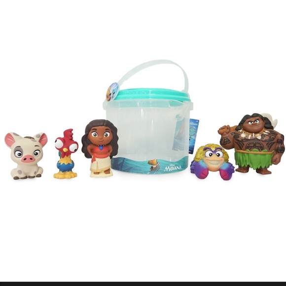 Disney | Toys | Nwt Disney Moana Bath Toy Bucket Set | Poshmark